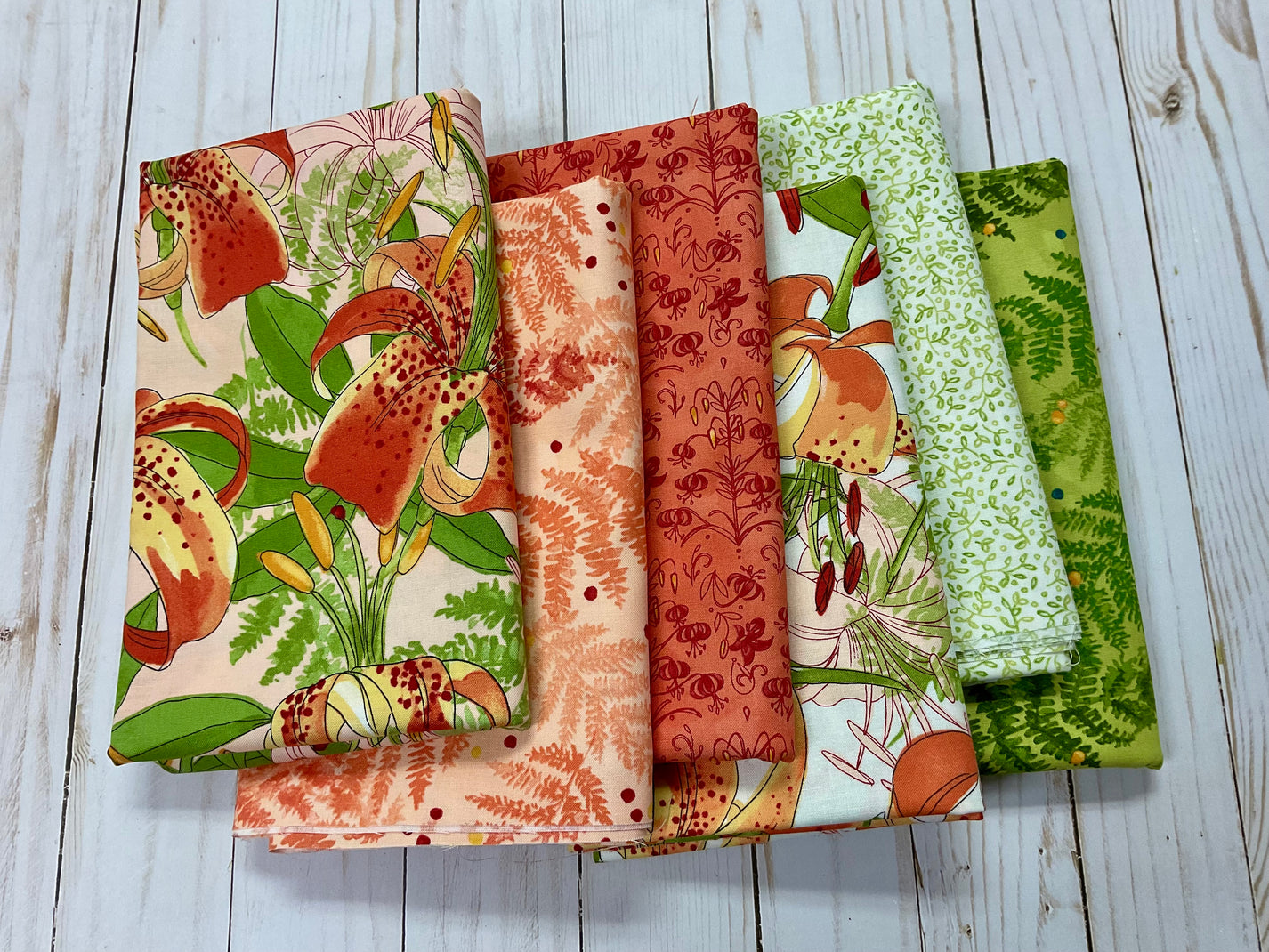 Lilies One Yard Bundle (6) – Robin Pickens
