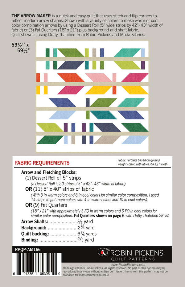 The Arrow Maker printed pattern – Robin Pickens