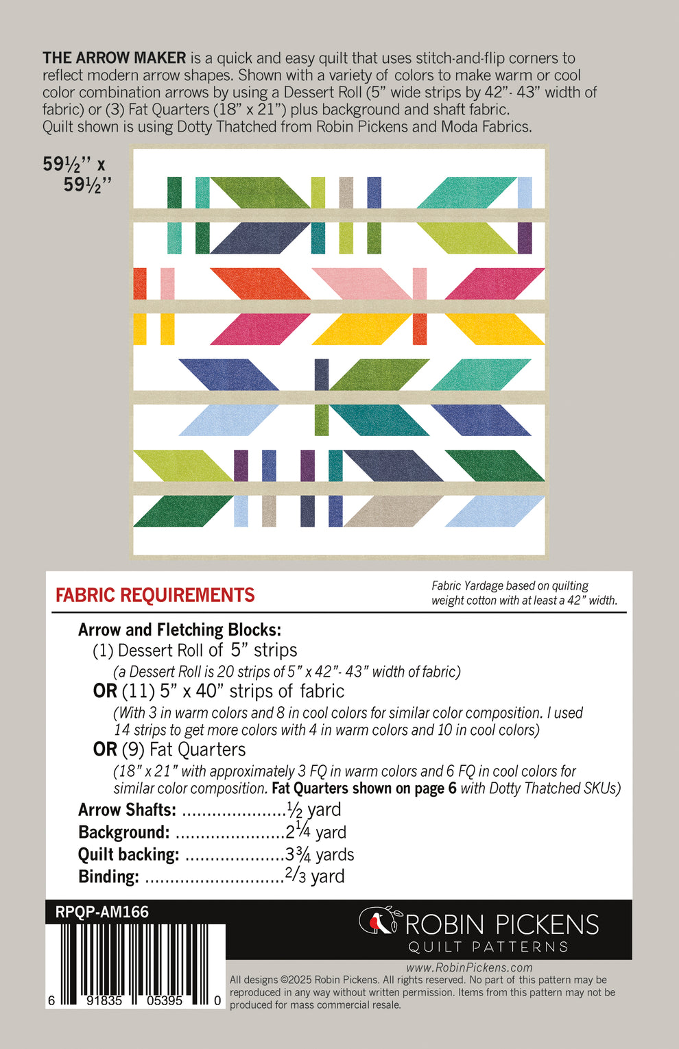 The Arrow Maker printed pattern – Robin Pickens