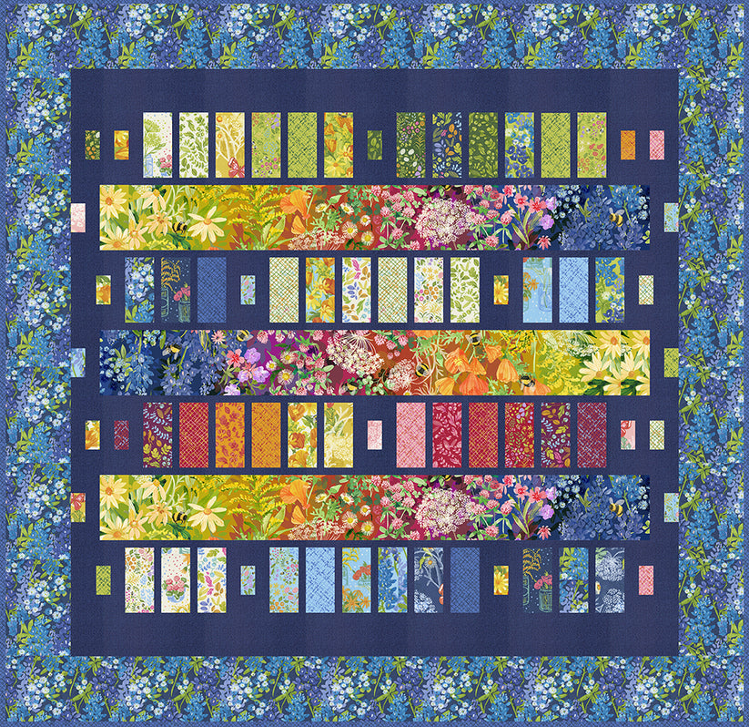 BAR HOP Quilt Pattern (printed booklet) by Robin Pickens in Lap, Queen