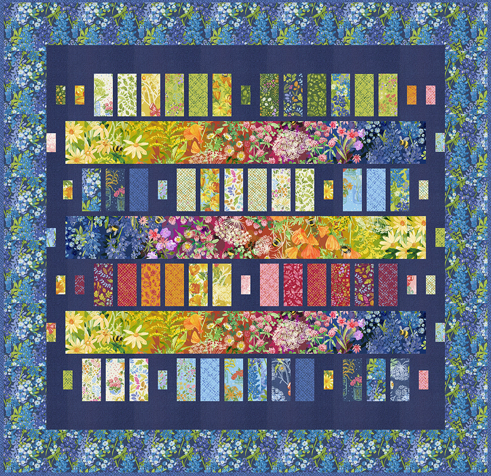 BAR HOP Quilt Pattern (printed booklet) by Robin Pickens in Lap, Queen