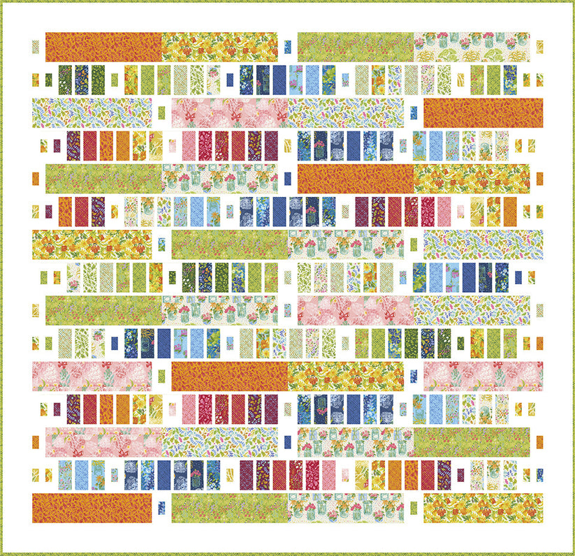 BAR HOP Quilt Pattern PDF (digital download) by Robin Pickens in Lap,