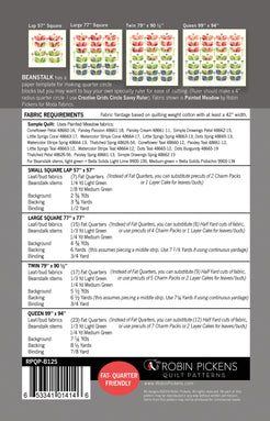 BEANSTALK (printed) Quilt Pattern by Robin Pickens/ lap, twin, queen q