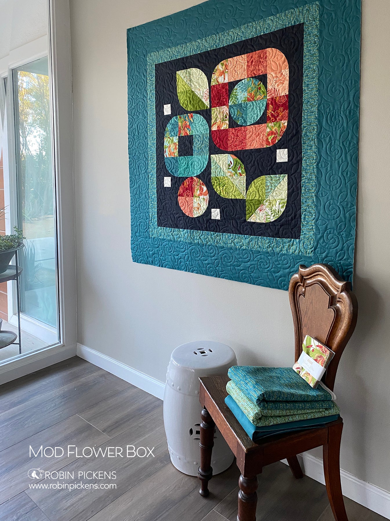 Mod Flower Box quilt pattern digital PDF – Robin Pickens