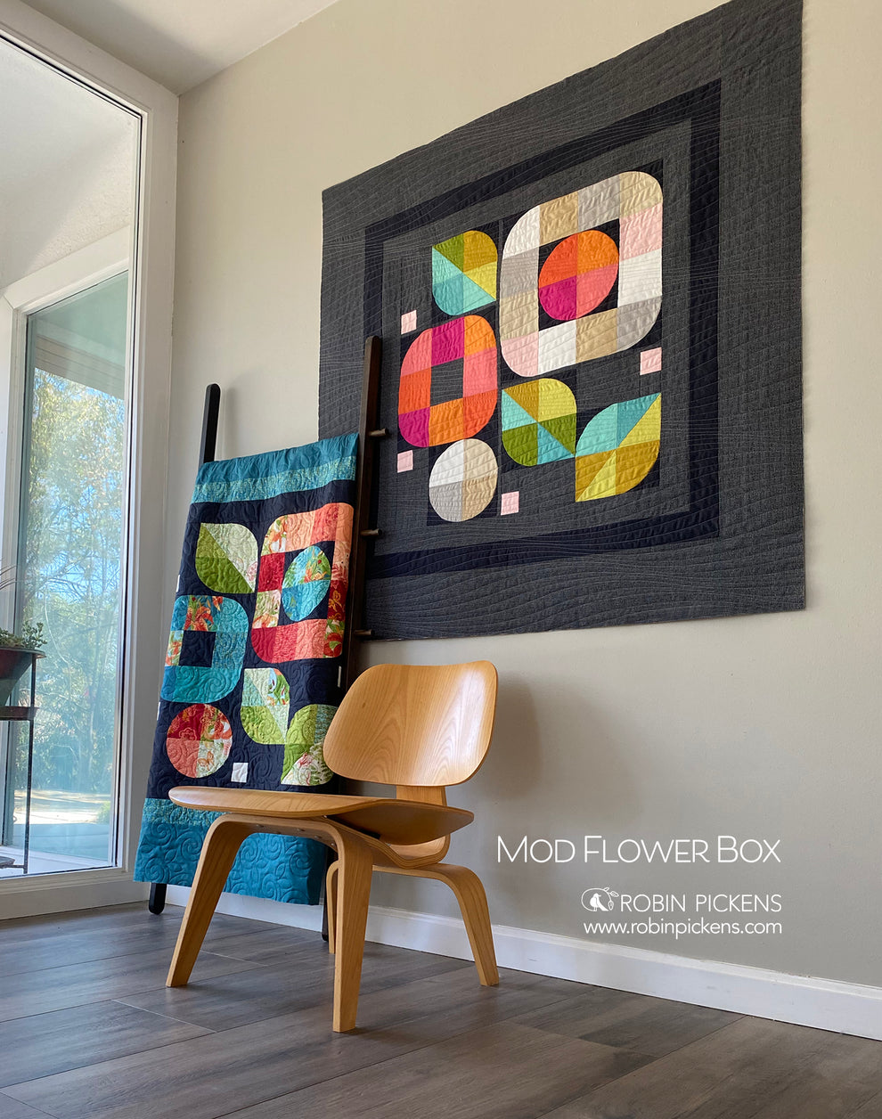 Mod Flower Box quilt pattern digital PDF – Robin Pickens
