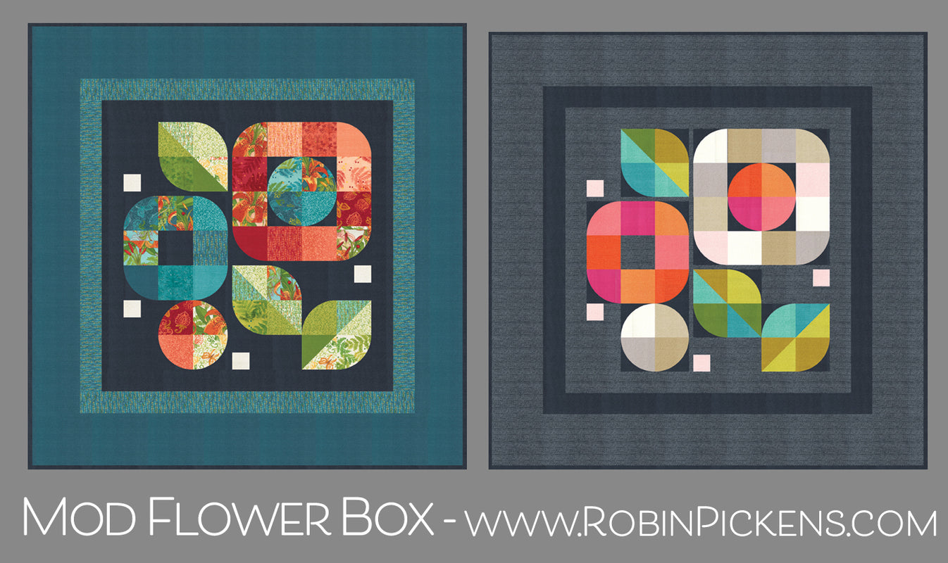 Mod Flower Box quilt pattern digital PDF – Robin Pickens