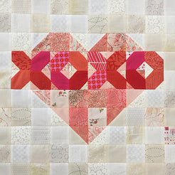 XOXO Heart Mini Quilt_Digital PDF – Robin Pickens