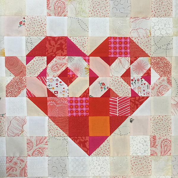 XOXO Heart Mini Quilt_Digital PDF – Robin Pickens
