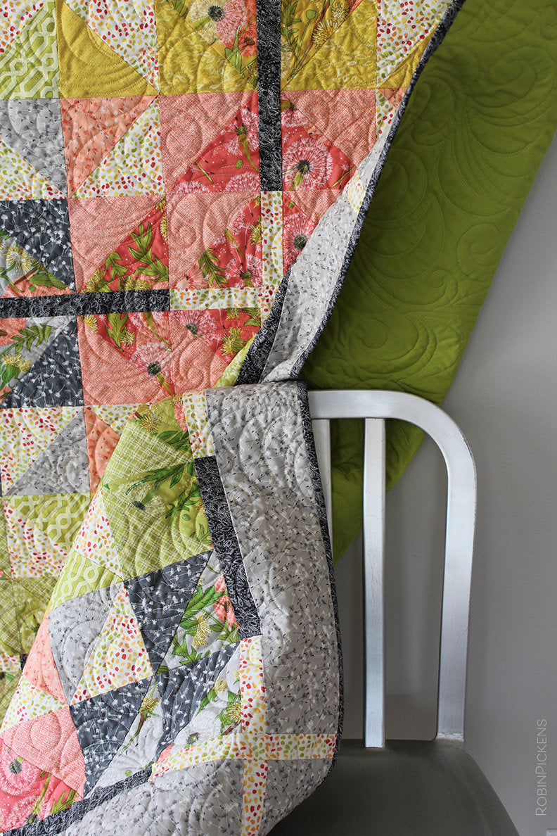 FARMHOUSE CROSSING Digital PDF Quilt Pattern by Robin Pickens / Twin a